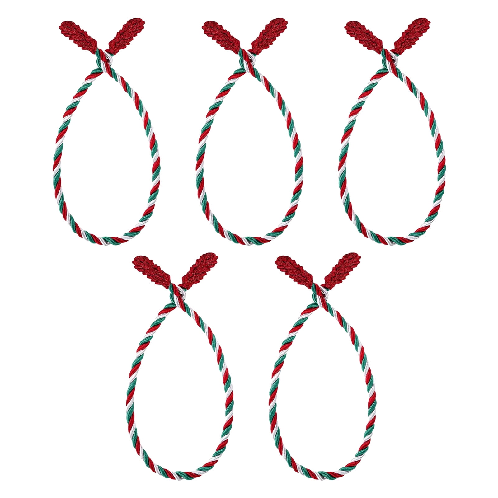 Christmas Garland Ties Handmade Braided Rope, Reusable Flexible Xmas ...