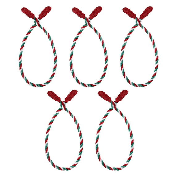 Christmas Garland Ties Handmade Braided Rope, Reusable Flexible Xmas ...
