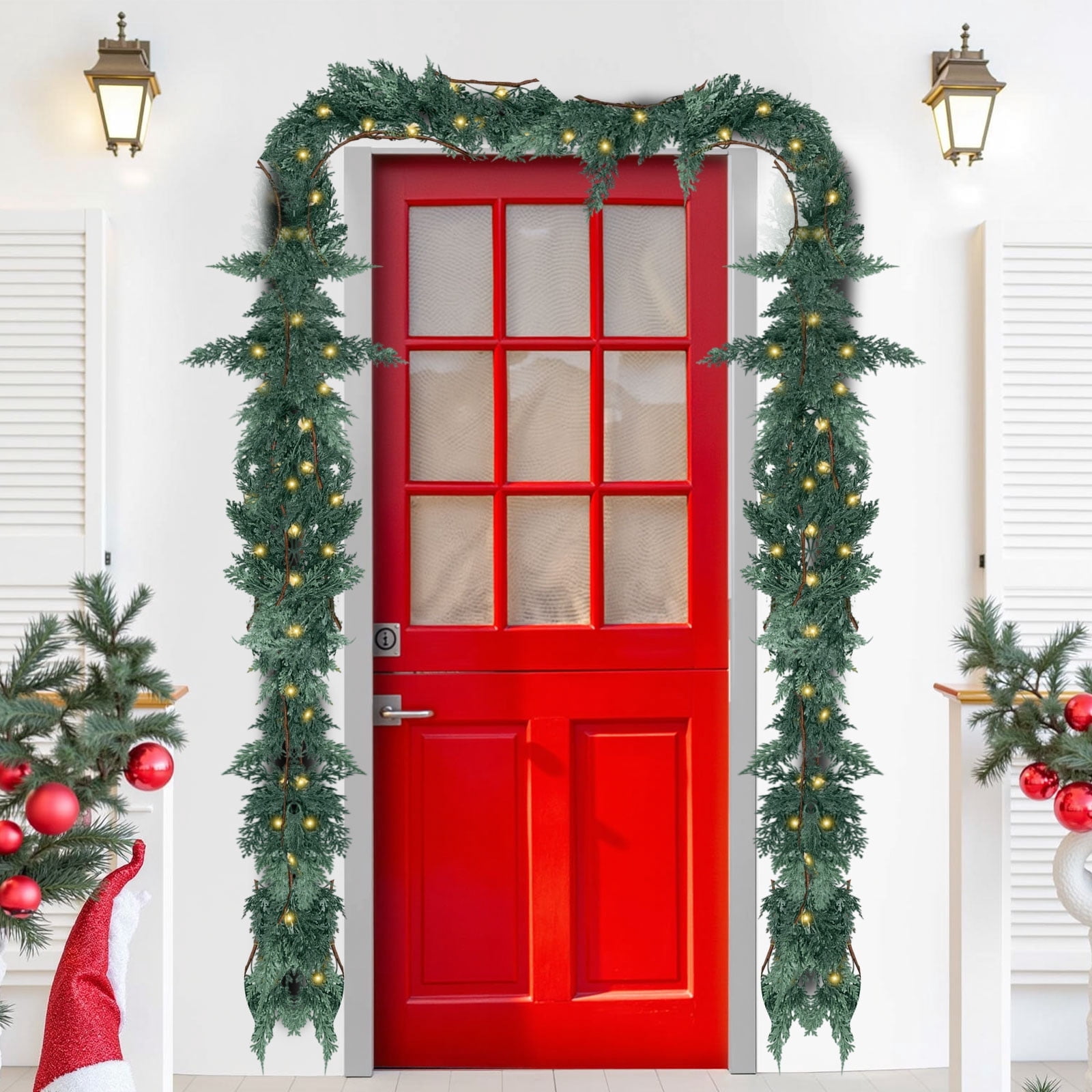 Christmas Garlands Norfolk Pine Garland 70.8in Unlit Christmas Garland ...
