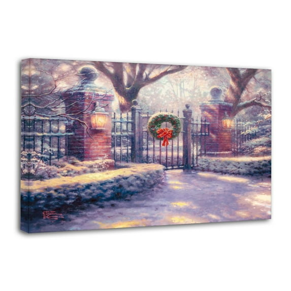 Christmas Gate Wall Art Poster Scroll Canvas Painting Picture Living ...