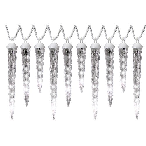 Christmas Gemmy Light Show LED 61-Count 10-Icicle Lights Shooting Star ...