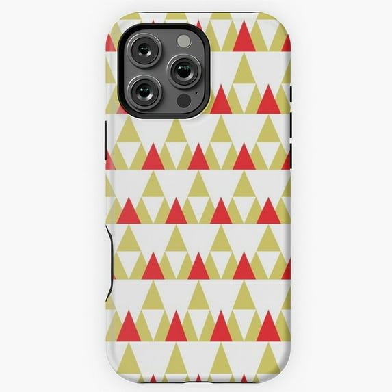 Christmas Geometric Triangles Pattern Phone Case Compatible iPhone 17 ...