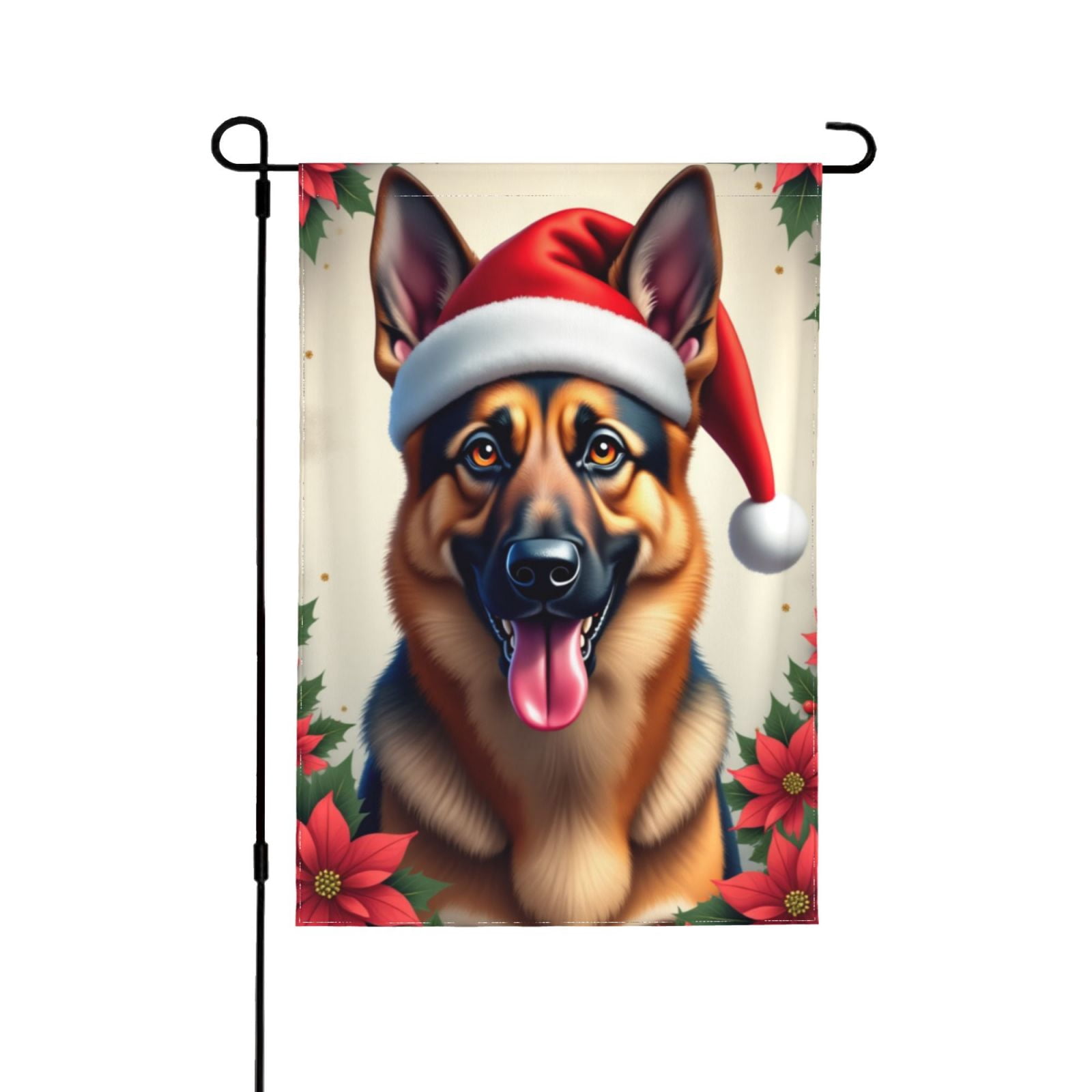 Christmas German Shepherd Dog Garden Flag For Outside 12.5X18 Inch ...