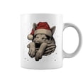 Christmas German Shepherd Santa Hat Skeleton Hand Gothic Dog Coffee ...
