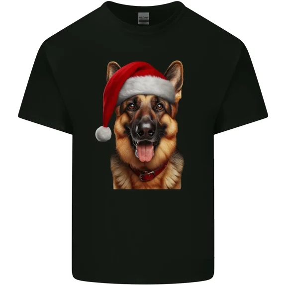 Christmas German Shepherd Xmas Dog Alsatian for a Holiday and Pet ...