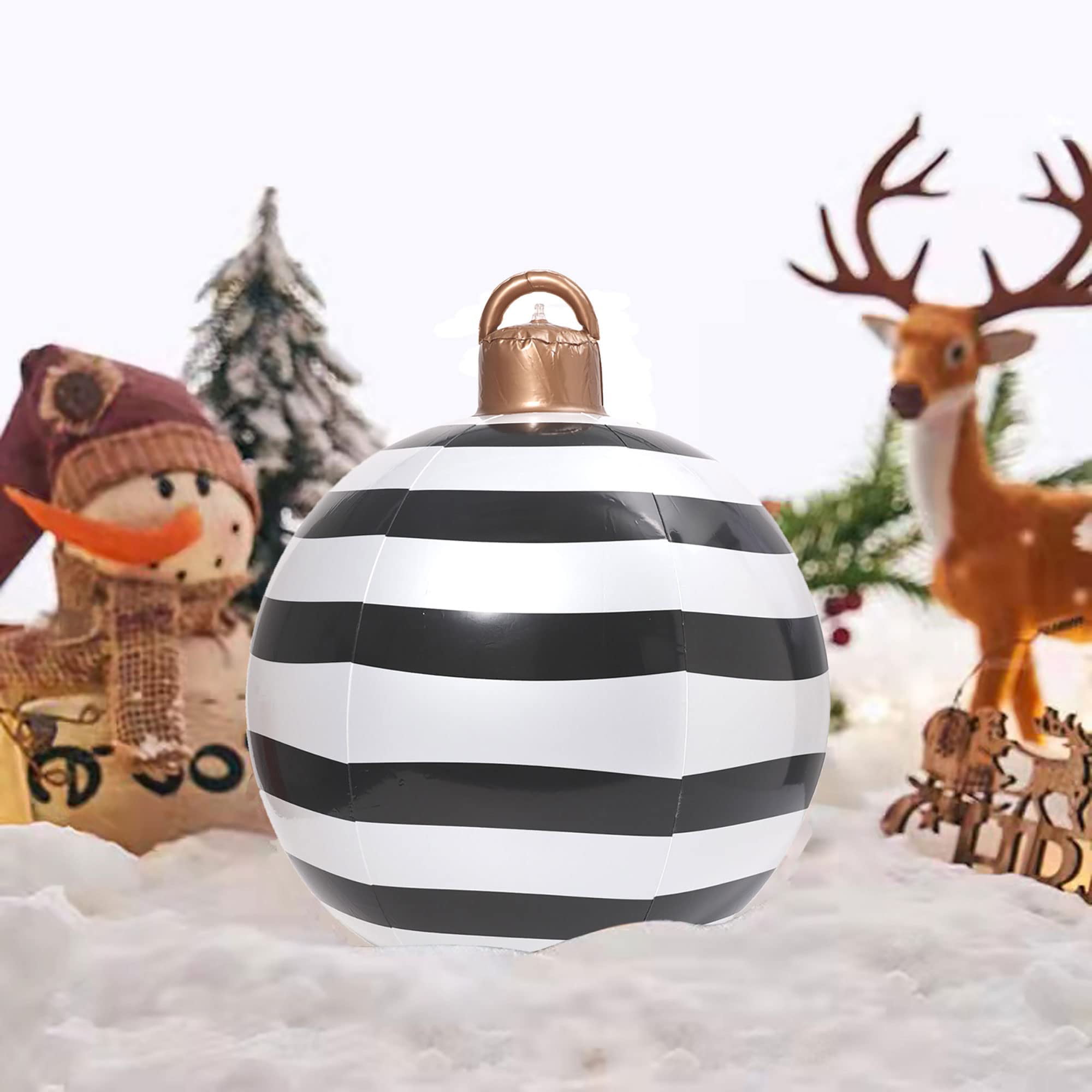 Christmas Giant Inflatable Decorated Ball - Extra Large Outdoor ...