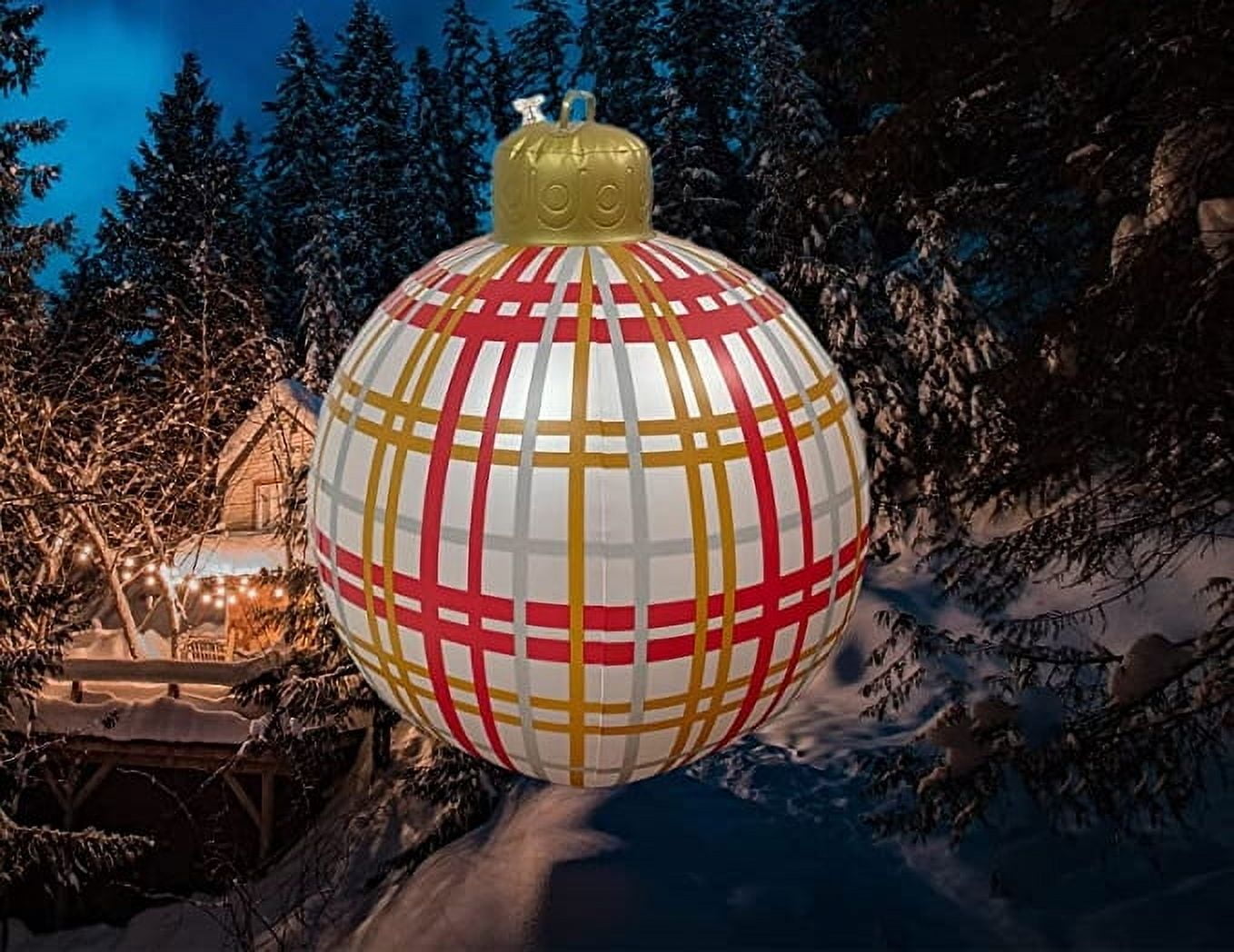 Christmas Giant Inflatable Decorated Ball - Extra Large Outdoor ...
