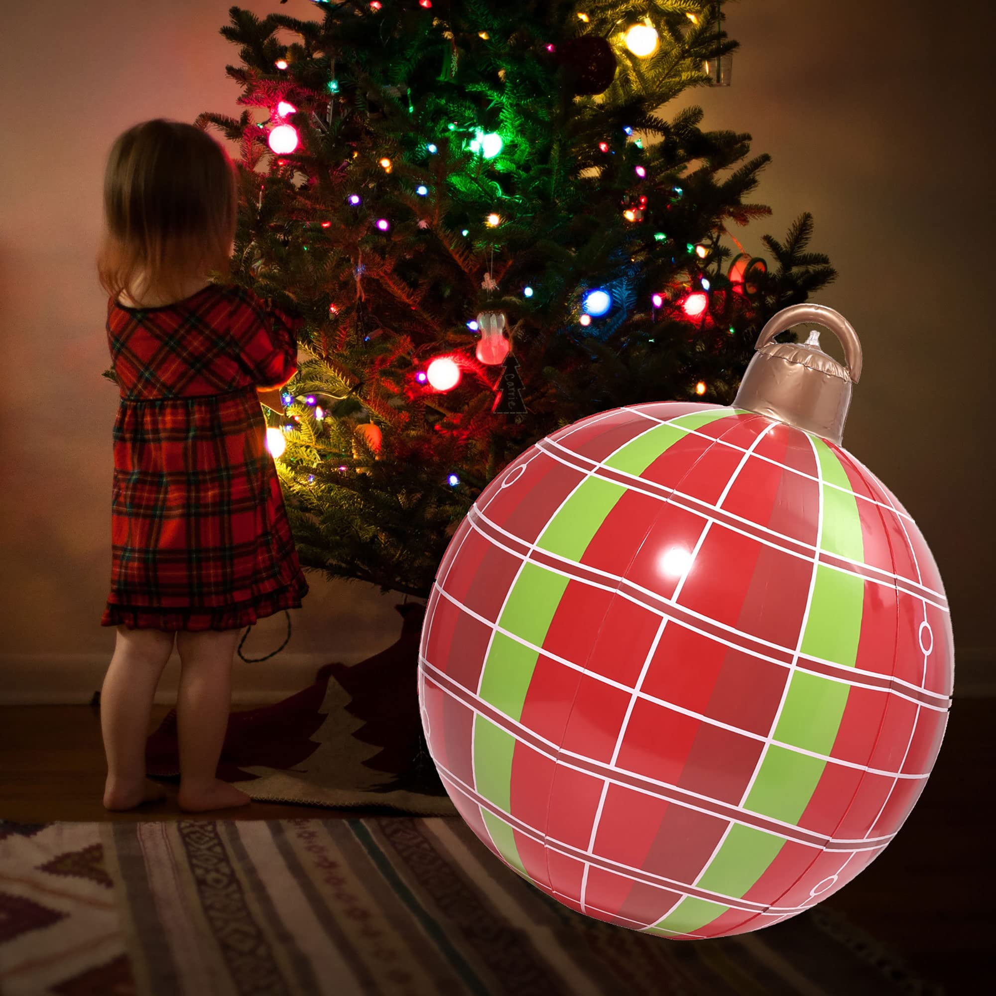 Christmas Giant Inflatable Decorated Ball - Extra Large Outdoor ...