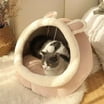 FAMTKT Winter Indoor Cat House Cat House Padded Cat House Folding Yurt ...