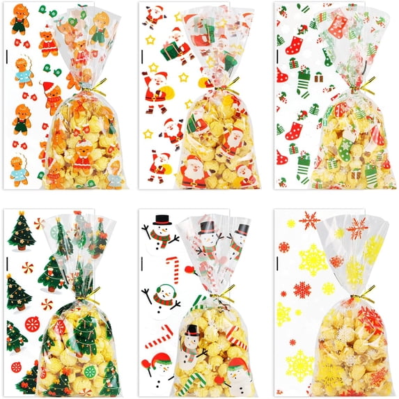 Christmas Gift Bags Assorted Designs 100pcs - Walmart.com