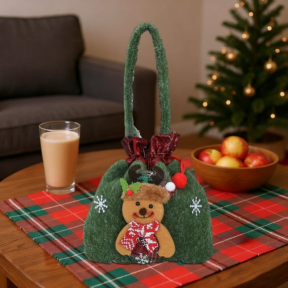 Christmas Gift Bags Bulk Velvet Drawstring Pouches for Holiday Party ...