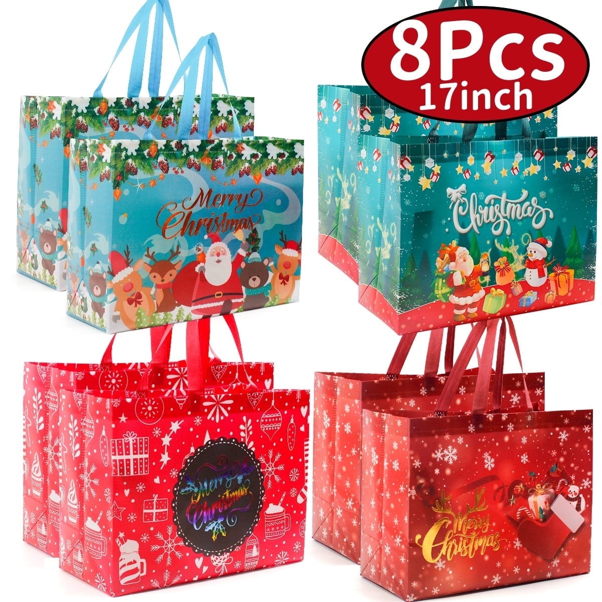 Christmas Gift Bags Extra large christmas Gift Bags With Handles ...