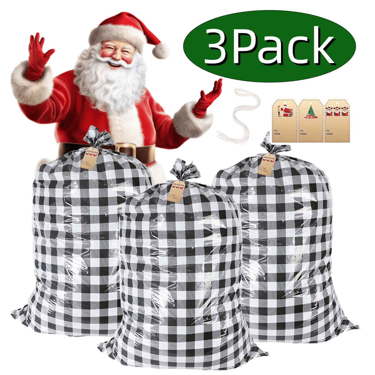 Christmas Gift Bags Large Santa Sacks Christmas Decoration Christmas ...