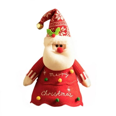 Christmas Small Drawstring Bag Xmas 3D Knitted Doll Gift Bags Mini ...