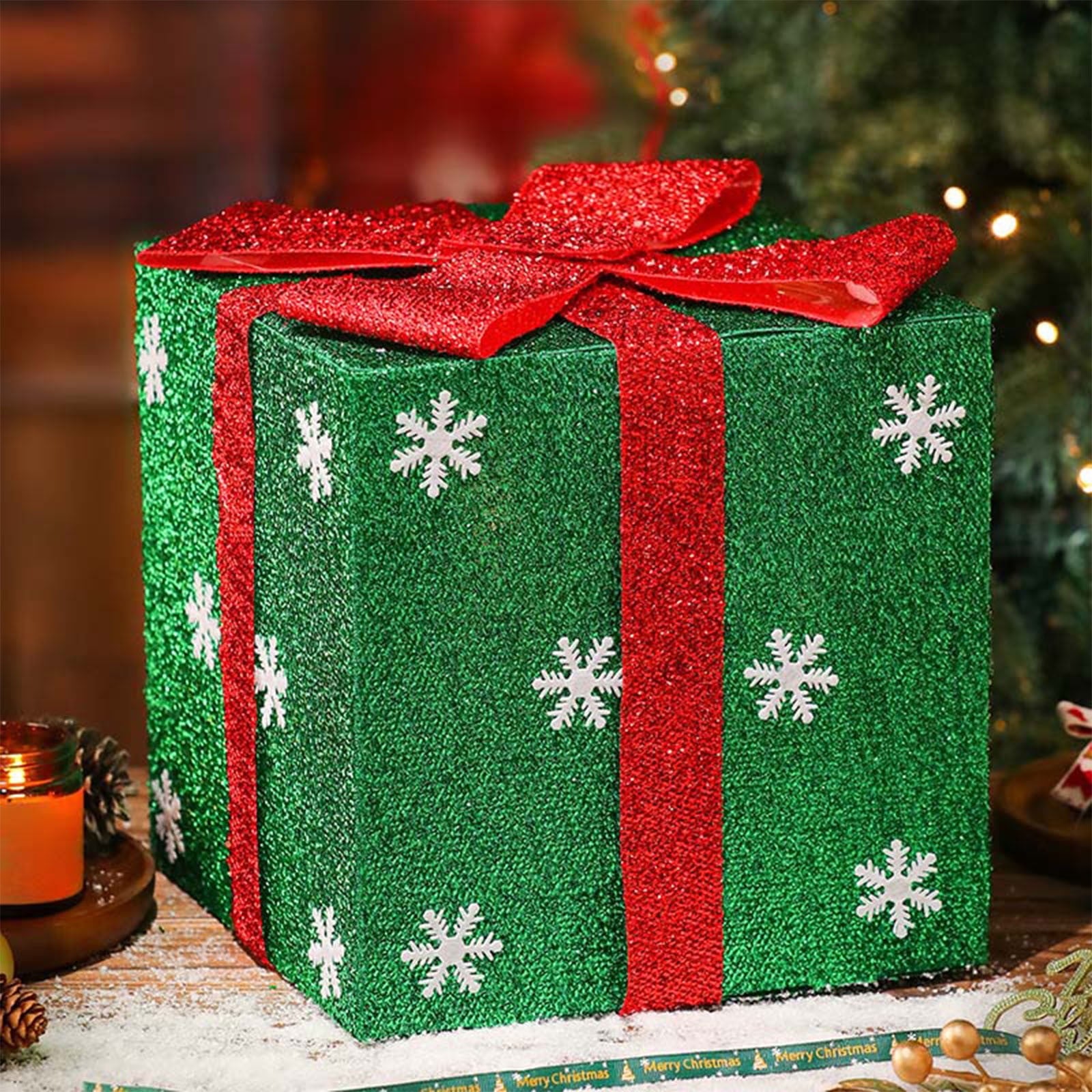 Christmas Gift Box Decorations for Tree Base, Desktop & Windowsill ...