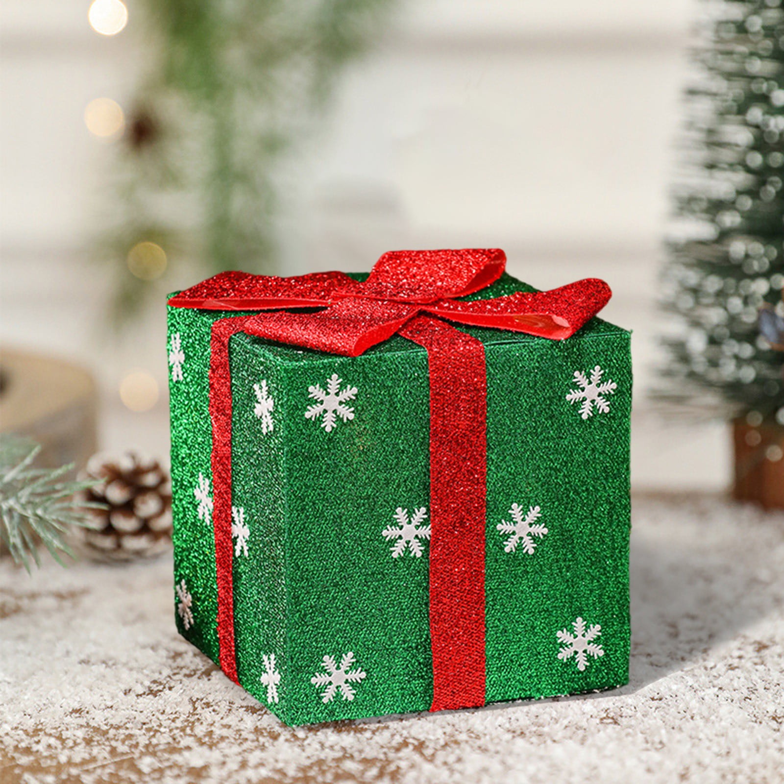 Christmas Gift Box - Decorative Xmas Boxes for Tree Scene Decor & Home ...