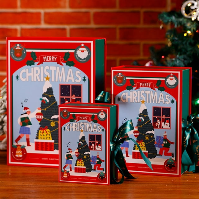 Christmas Gift Box, Christmas Present Box Christmas Themed Adorable ...