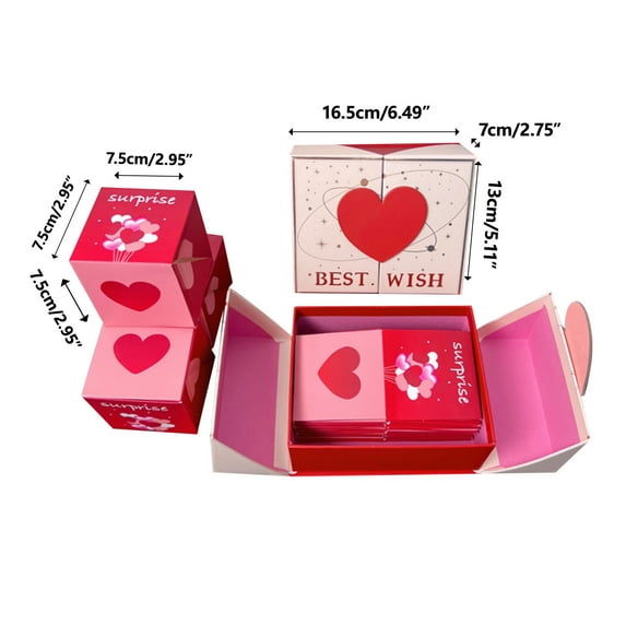 Christmas Gift Box, Surprise Jumping Money Box, Red Envelope Bouncing ...