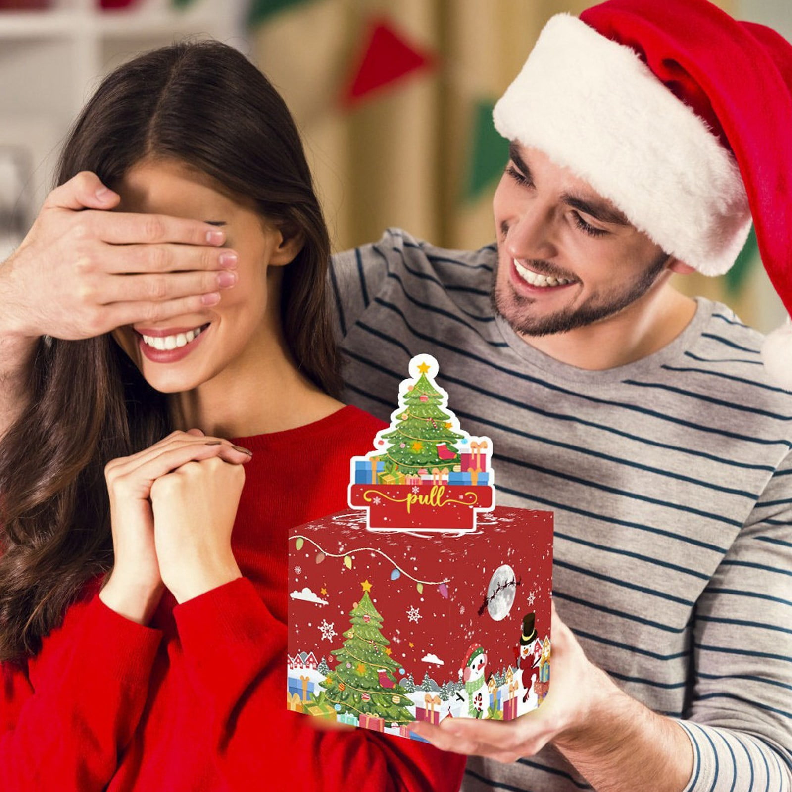 Christmas Gift Boxes 3D Christmas Candy Gift Box Xmas Cookies Paper ...