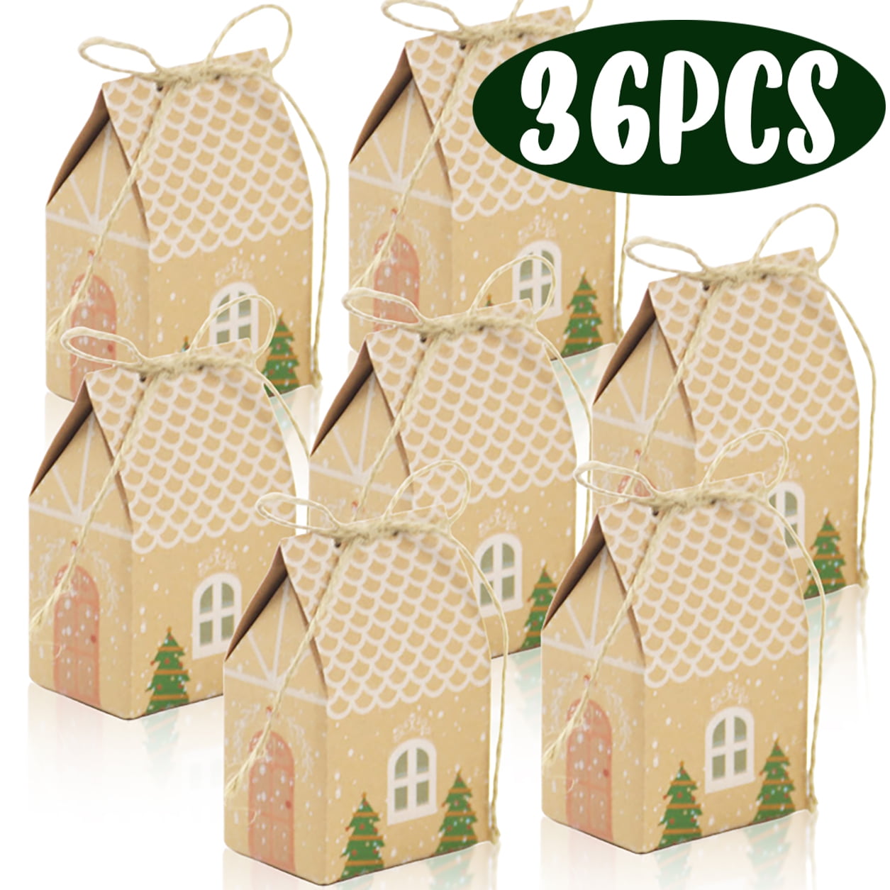 Christmas Gift Boxes Treat Boxes Cookie Boxes Kraft Bakery Boxes Candy ...