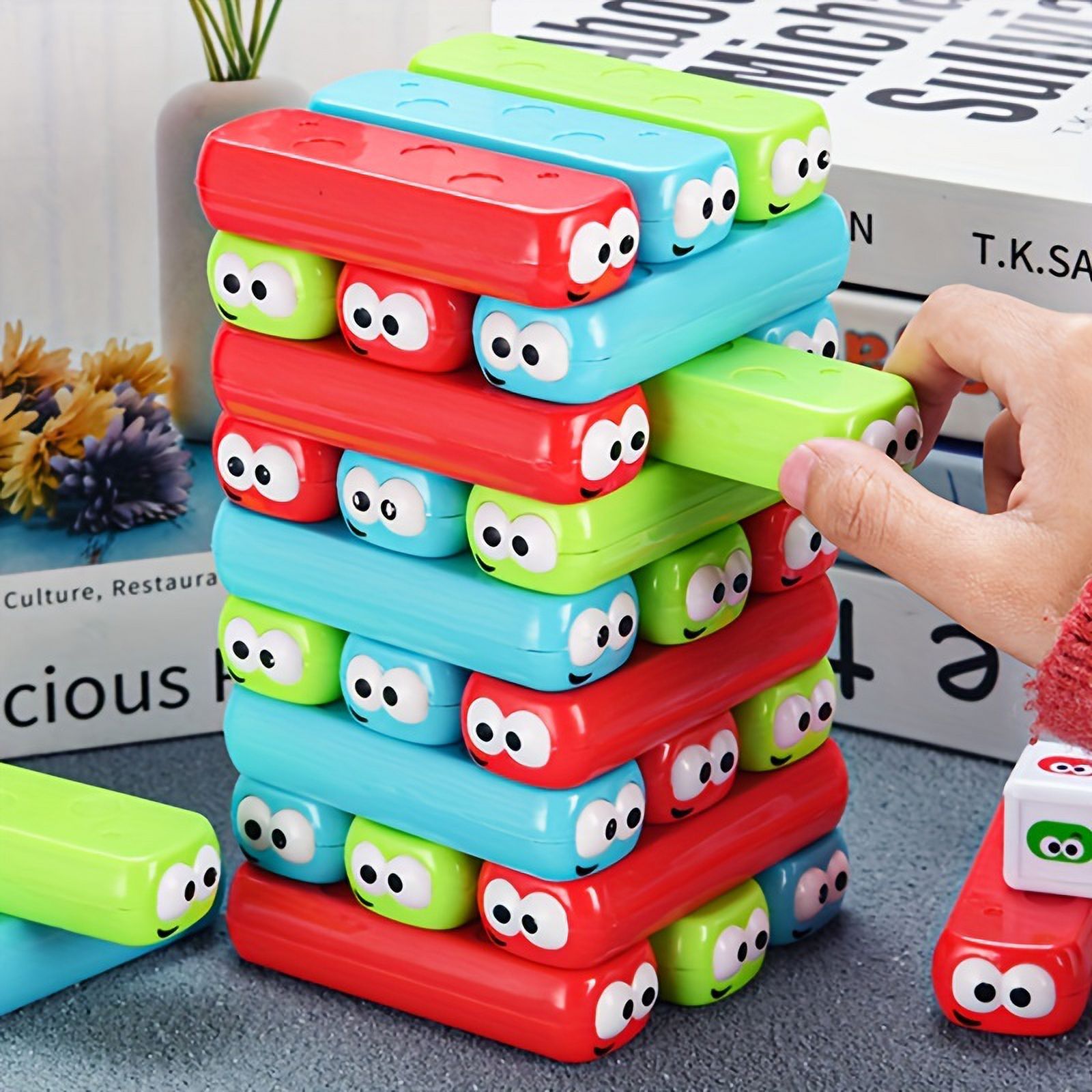 Christmas Gift,Colorful Stacking Tower Parent-child Interactive Game ...
