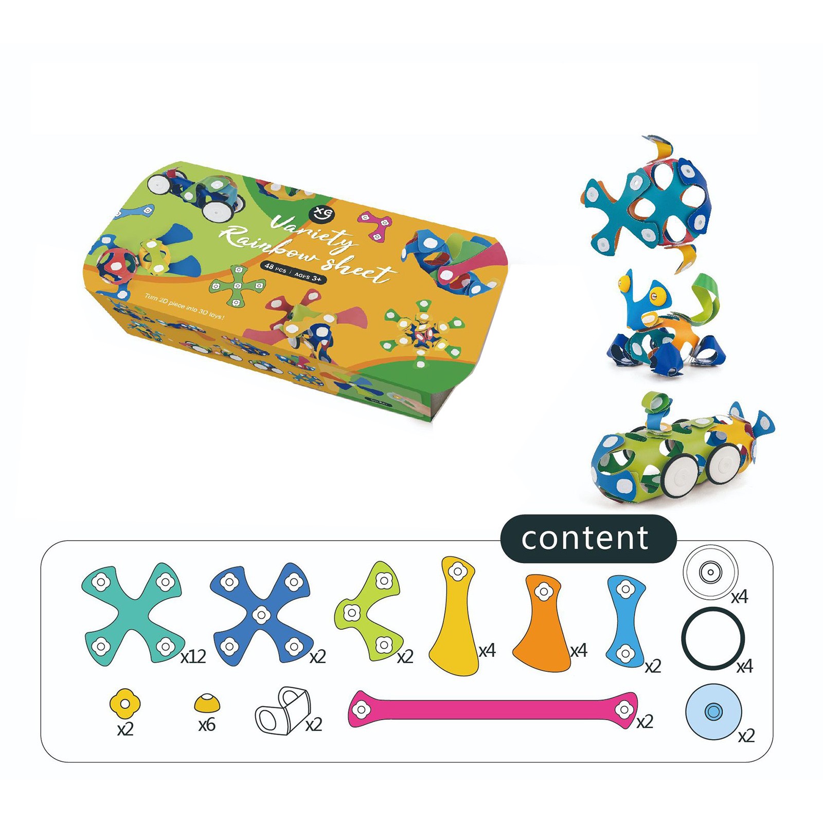 Christmas Gift Flexible Imagination Boosting Building Toy Modern ...