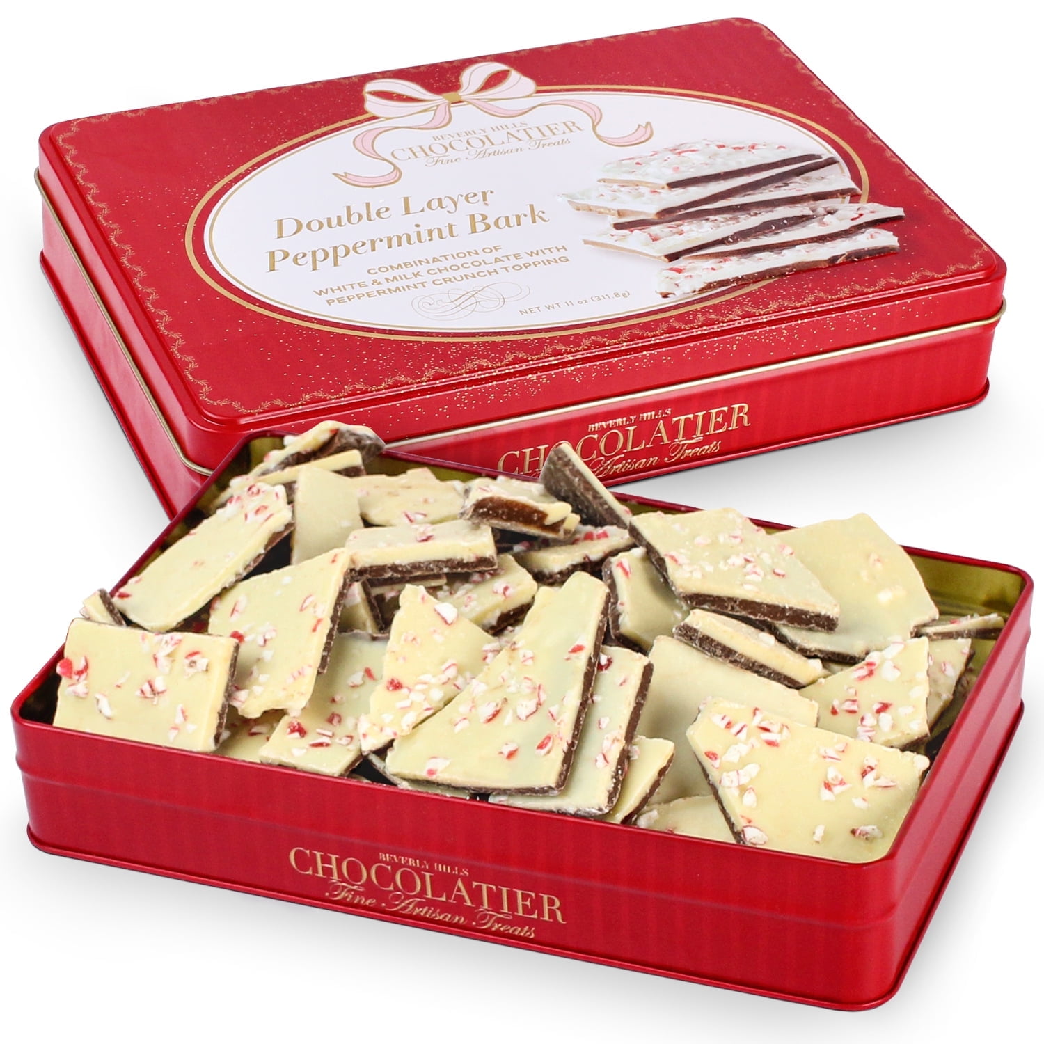 Christmas Gift Handmade Layered Dark and White Chocolate Peppermint ...