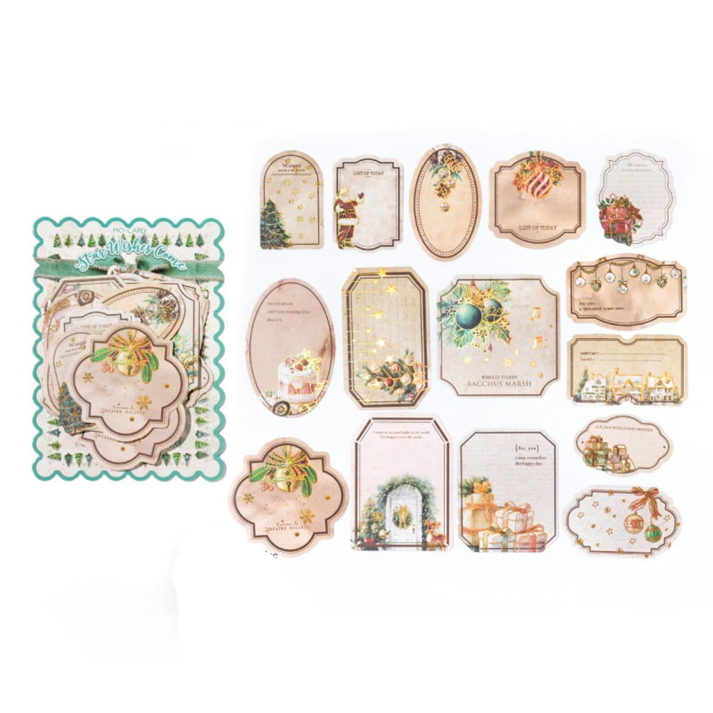 Christmas Gift Label Sticker Pack Christmas Confession Series Vintage ...