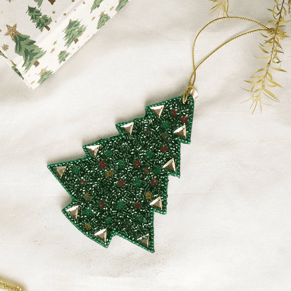 Christmas Gift MULTI BEADED STAR HANGING ORNAMENT Multi Sparkling ...
