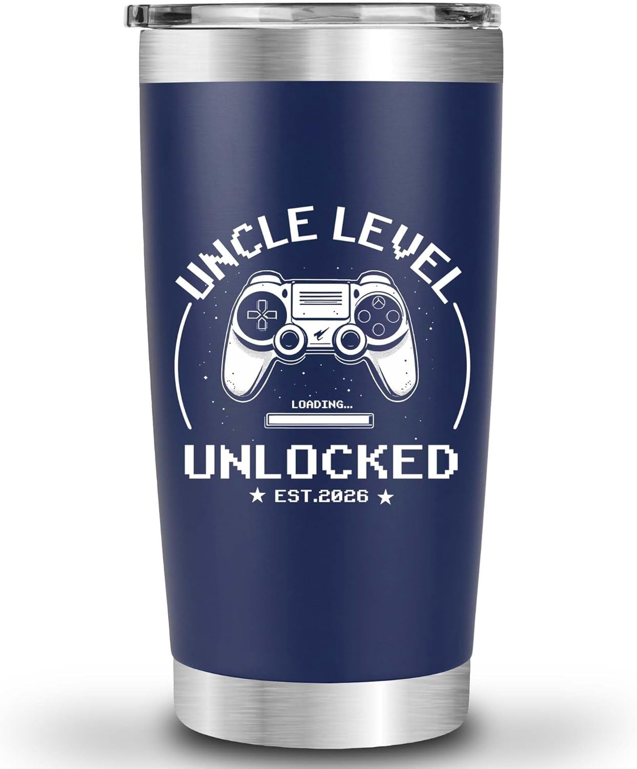 Christmas Gift For New Uncles, Uncle Level Unlocked Tumbler 20oz ...