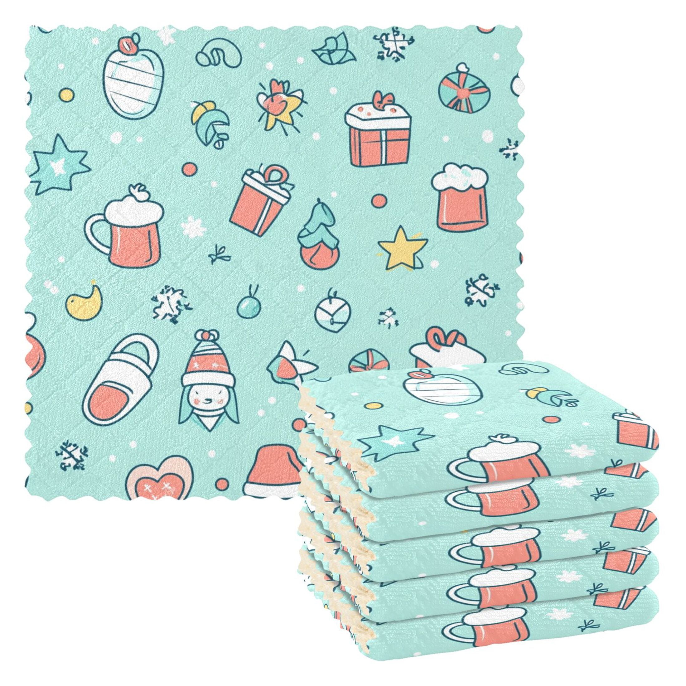 Christmas Gift One Kitchen Cloth Dish Towels for Drying Washing ...
