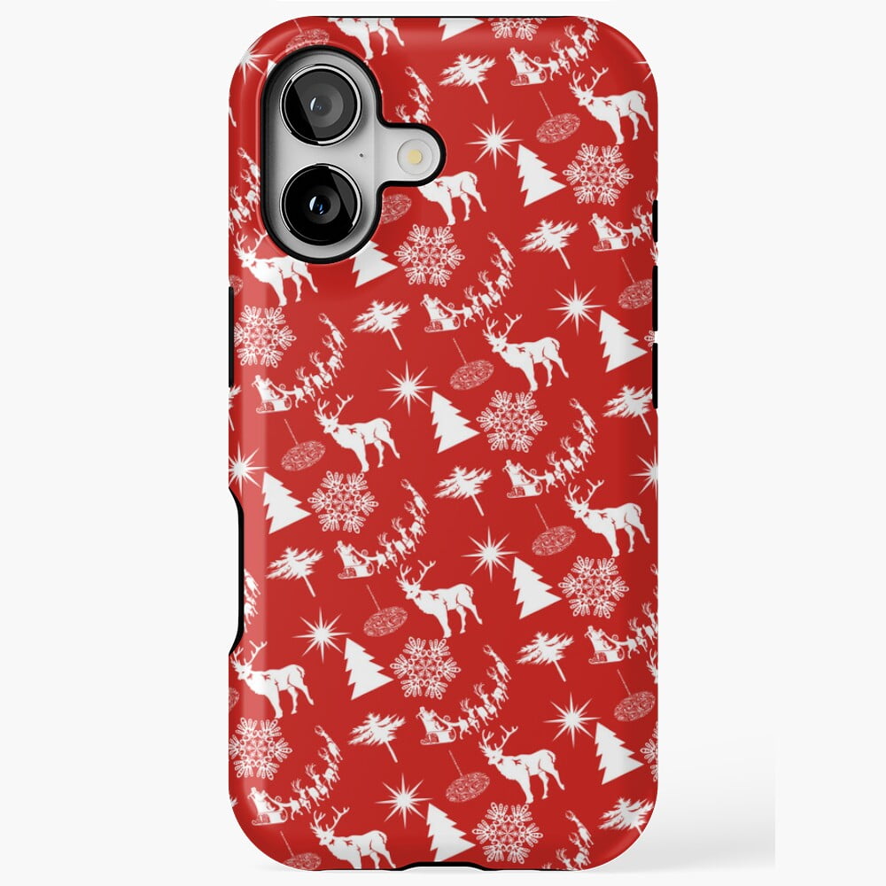 Christmas Gift Pattern Festive Holiday Design Case for iPhone 17 11 12 ...