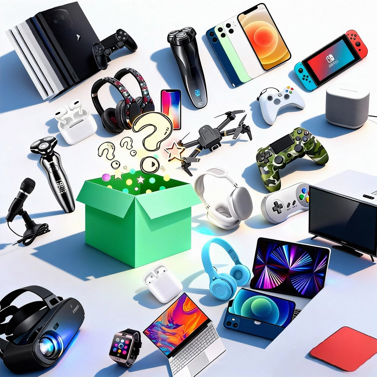 Christmas Gift Surprise Box Premium Electronics Gift Box - Merry ...