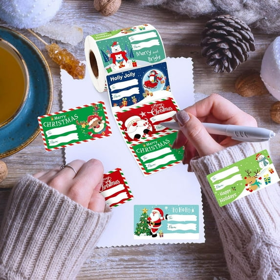 Christmas Gift Tags Christmas Name Tags Stickers Christmas Sticker Gift ...
