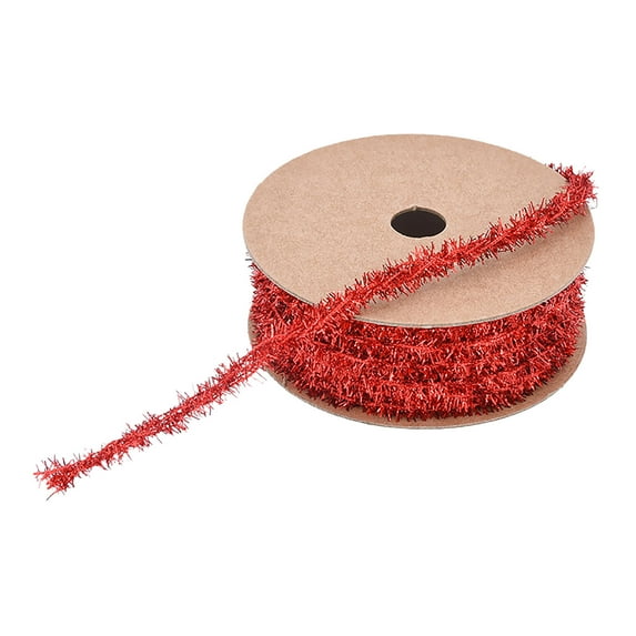 Christmas Gift Wrapping Fringes Ribbon Glitter Yarn Garland DIY ...