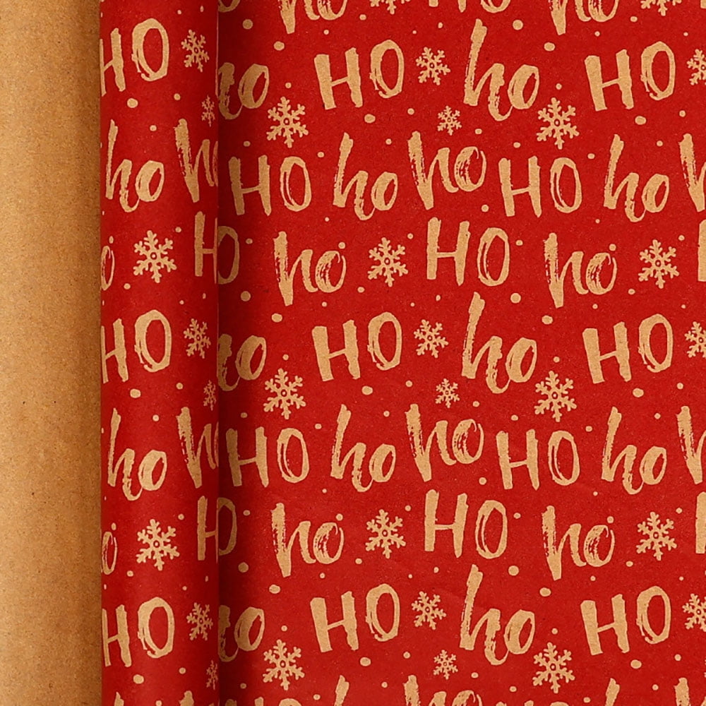 Christmas Gift Wrapping Paper Santa Claus Snowman Xmas Tree Pattern ...