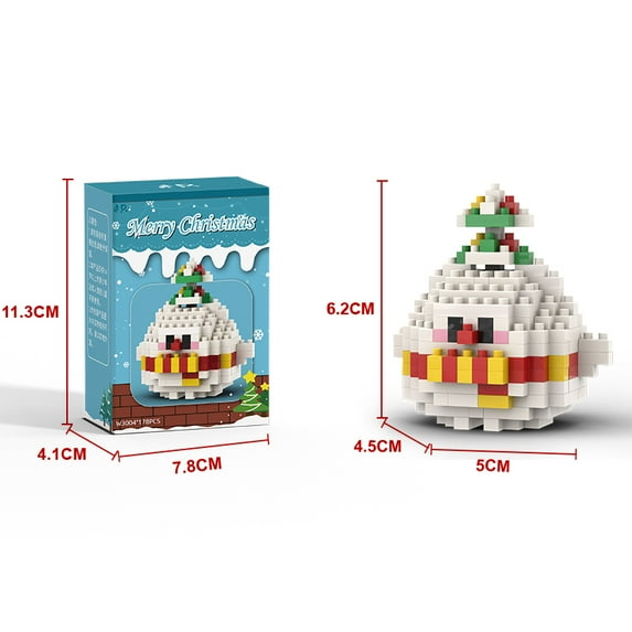 Christmas Gifts Building Block Series Santa Claus Reindeer Puzzle ...
