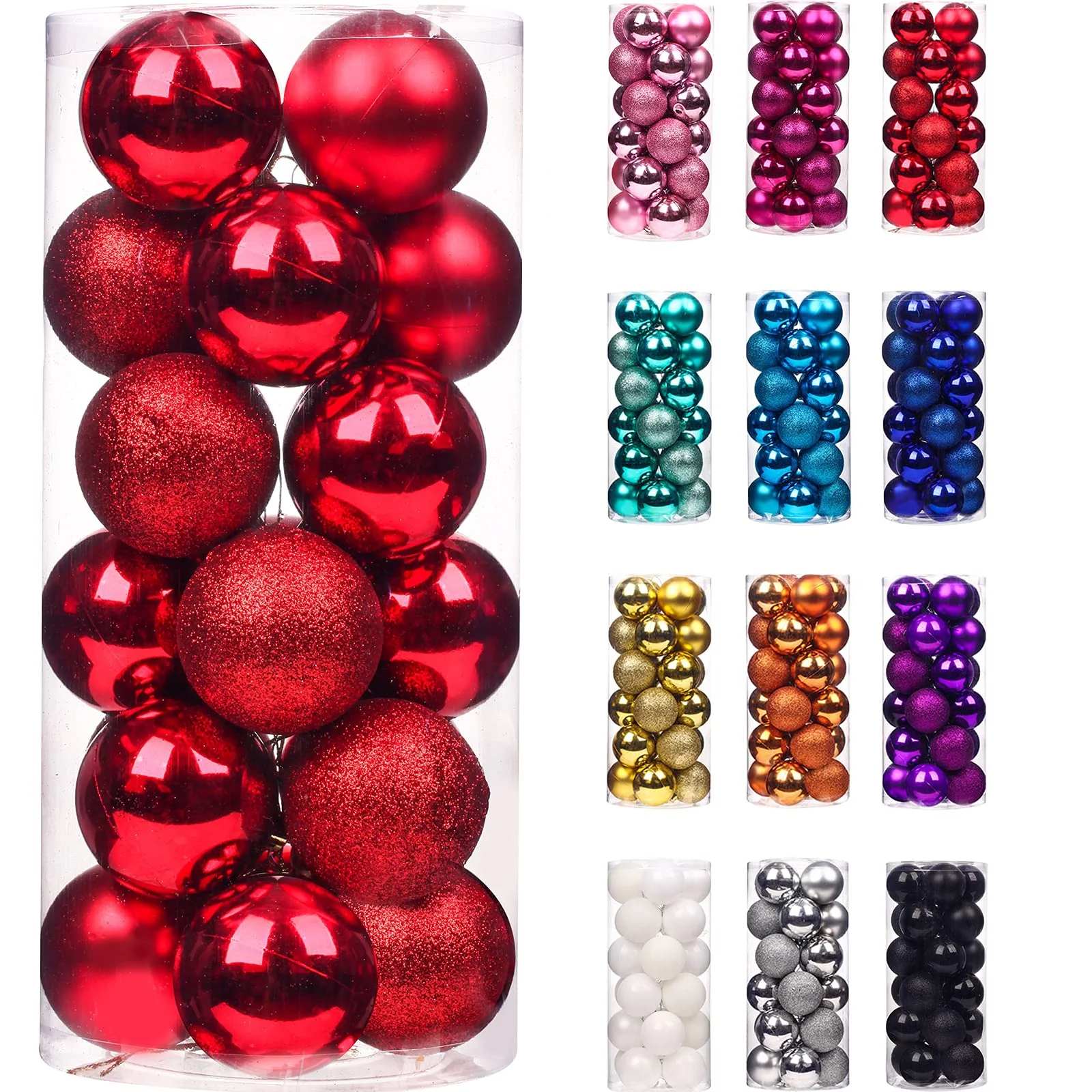 Christmas Gifts on Clearance 1.18" 24Pcs Christmas Balls Ornaments for ...