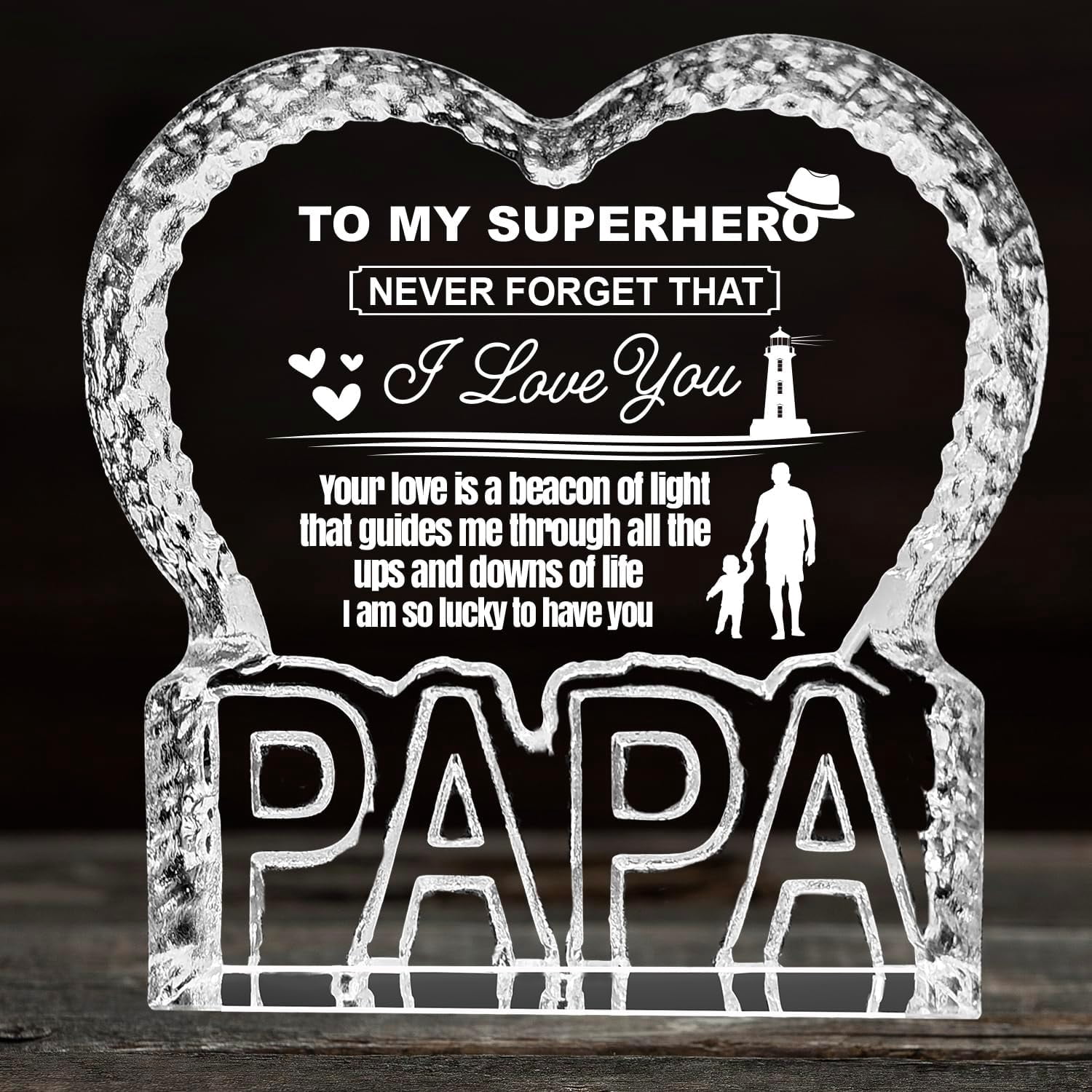 Christmas Gifts for Dad, Gifts for Men Dad Gifts Fathers Day Crystal ...