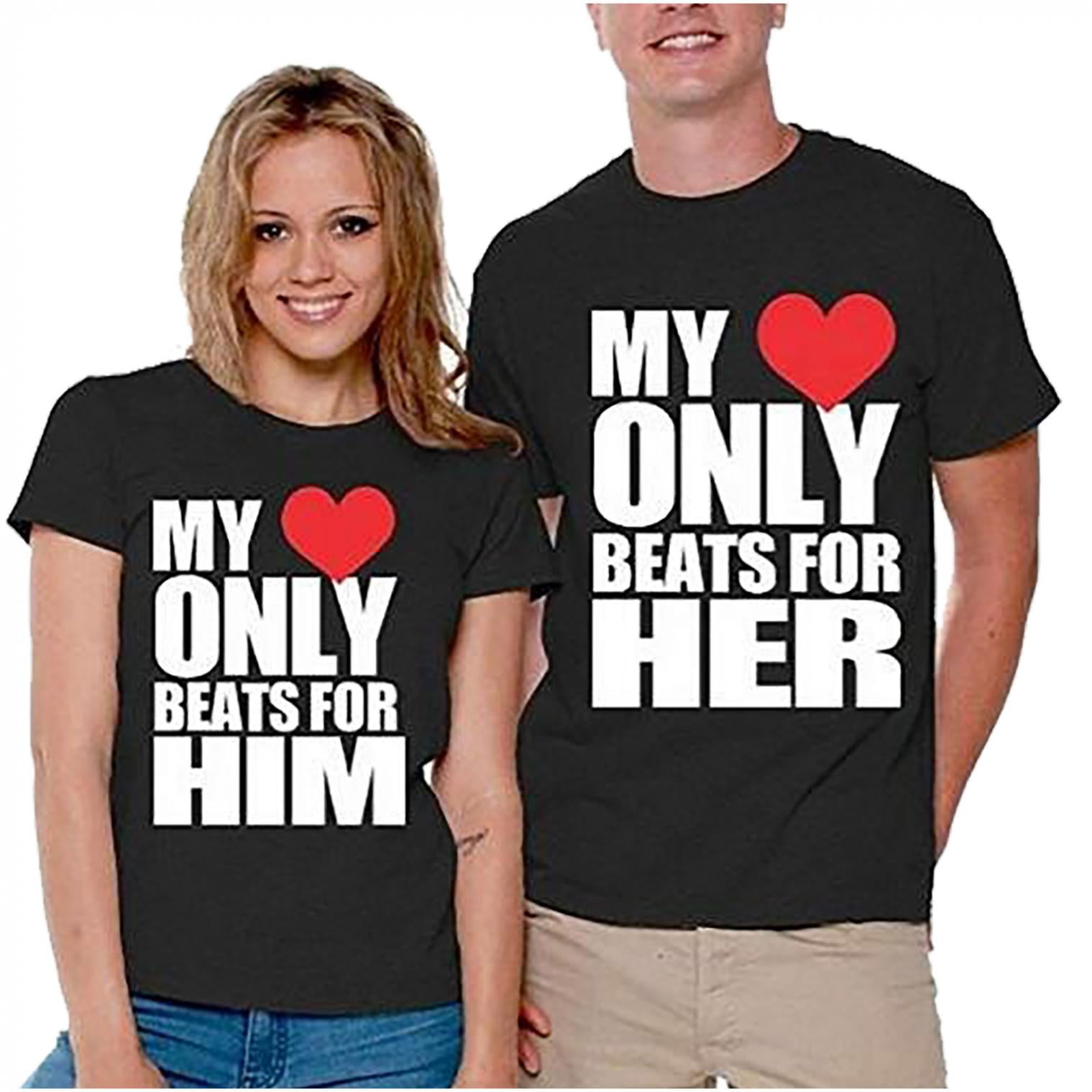 Amzcrzy Couples Shirts My Only Love Husband and Wife Shirts for Couples His and Hers Matching ...