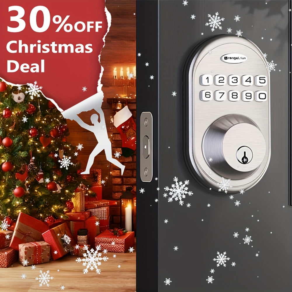 Christmas Gifts, Door Lock, Smart Lock For Front Door, Keyless Entry ...