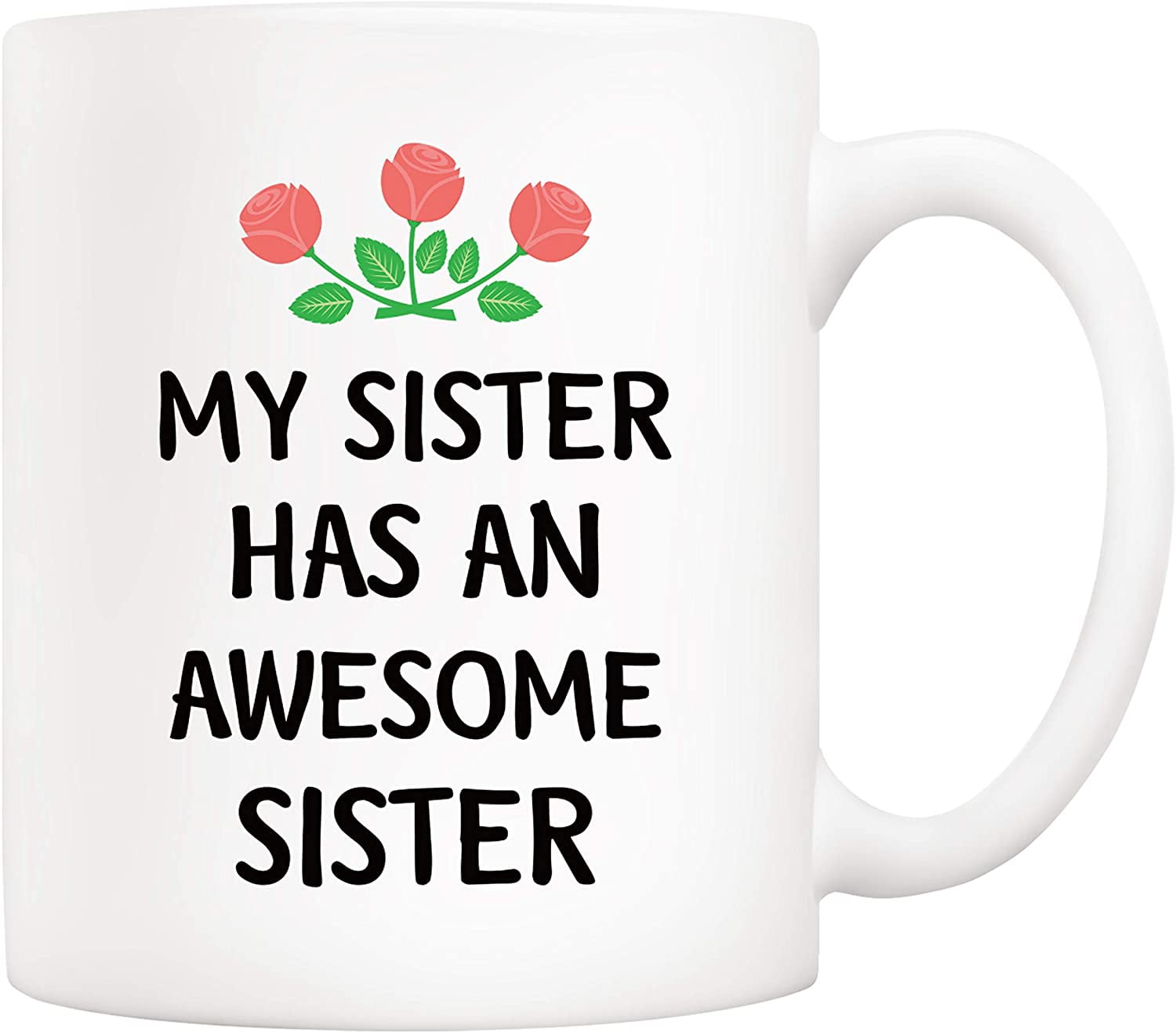 Christmas Gifts Funny Sister Coffee Mug from Sister, My Sister Has an ...