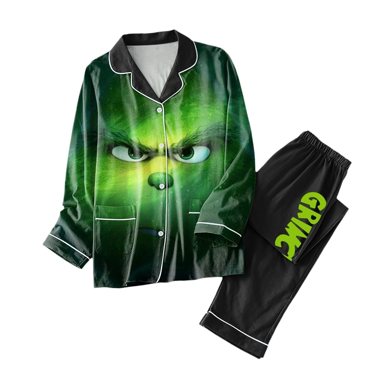 Christmas Gifts Grinch Pajamas Grinch Costume Comfortable Christmas ...