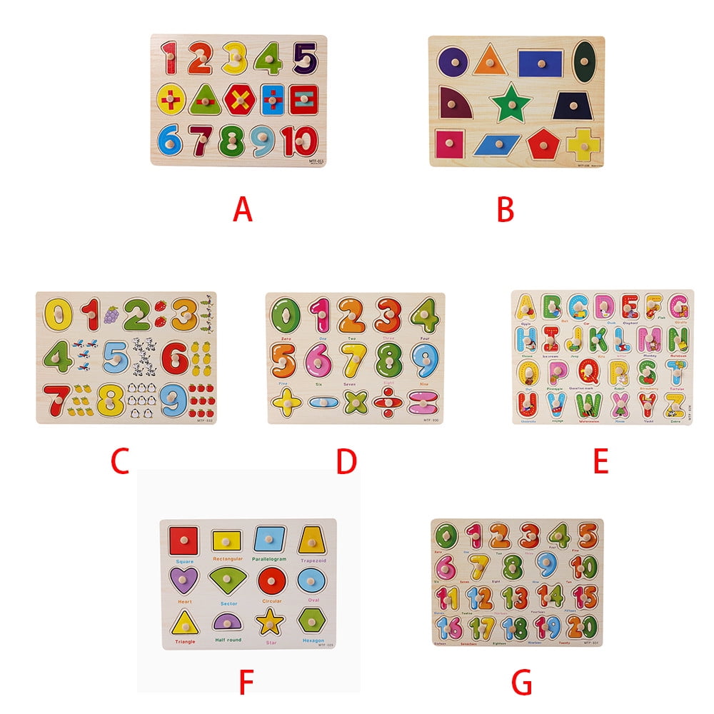 Christmas Gifts for Kids Toys Clearance Wooden 123 Numbers Puzzle ...