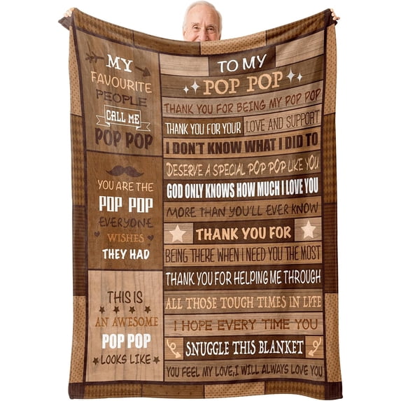Christmas Gifts,Pop Pop Gifts Blanket,Gifts for Grandpa,Best Gifts for ...