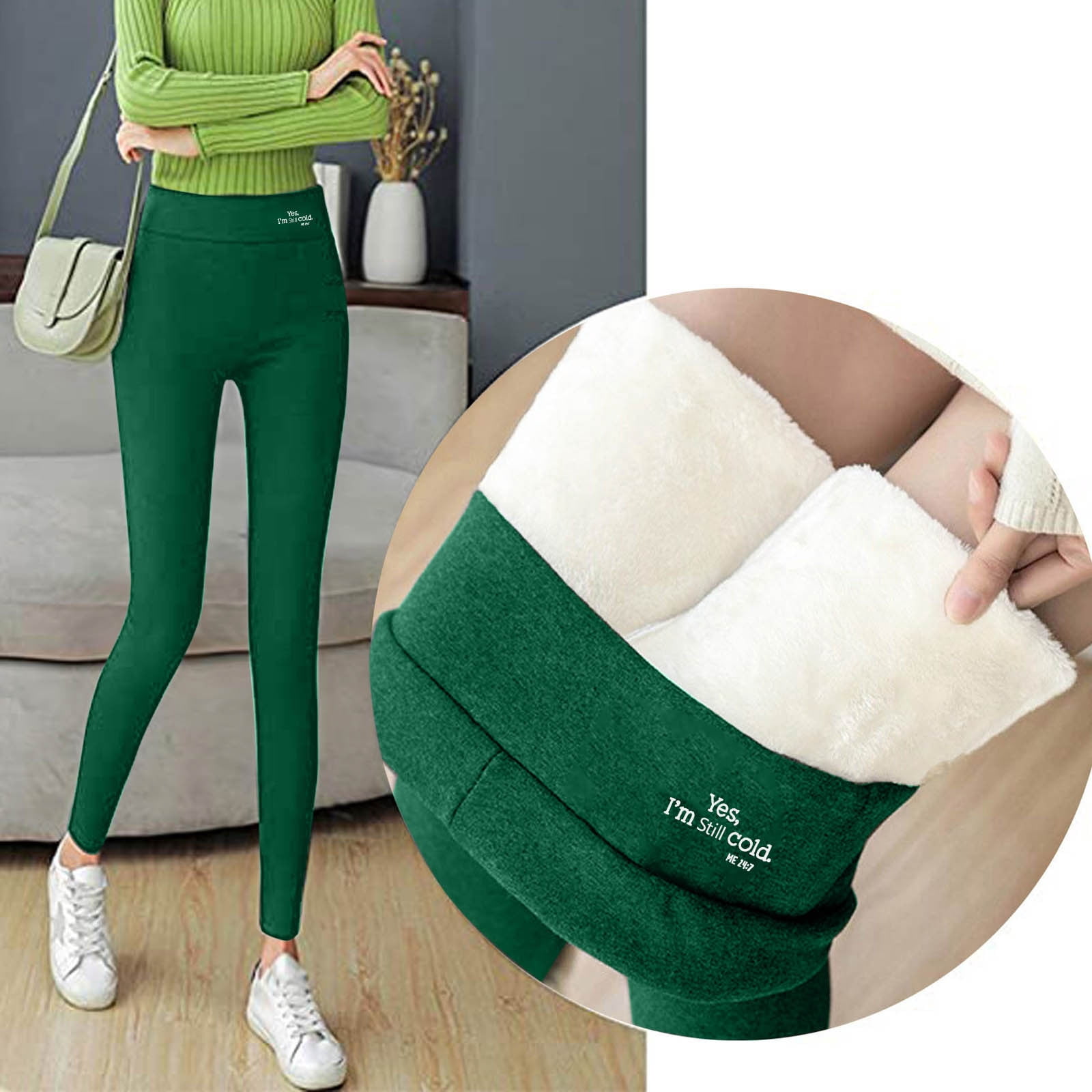 Christmas Gifts Rciityk Women's Fleece Lined Leggings Thermal Warm ...