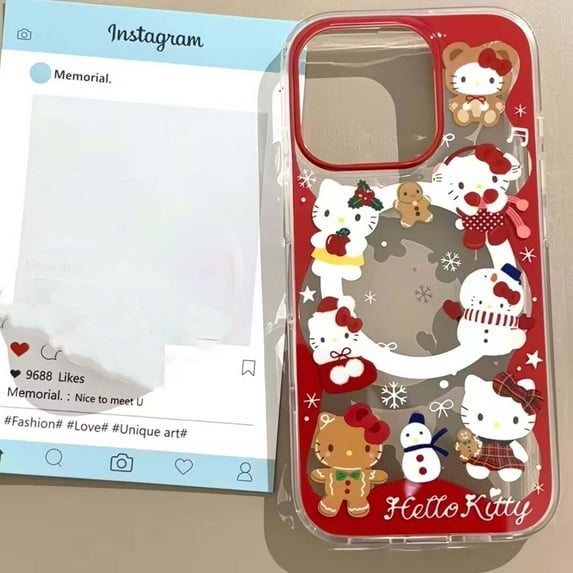 Christmas Gifts Sanrio Phone Case for iPhone 16 15 14 13 12 11 Cute ...