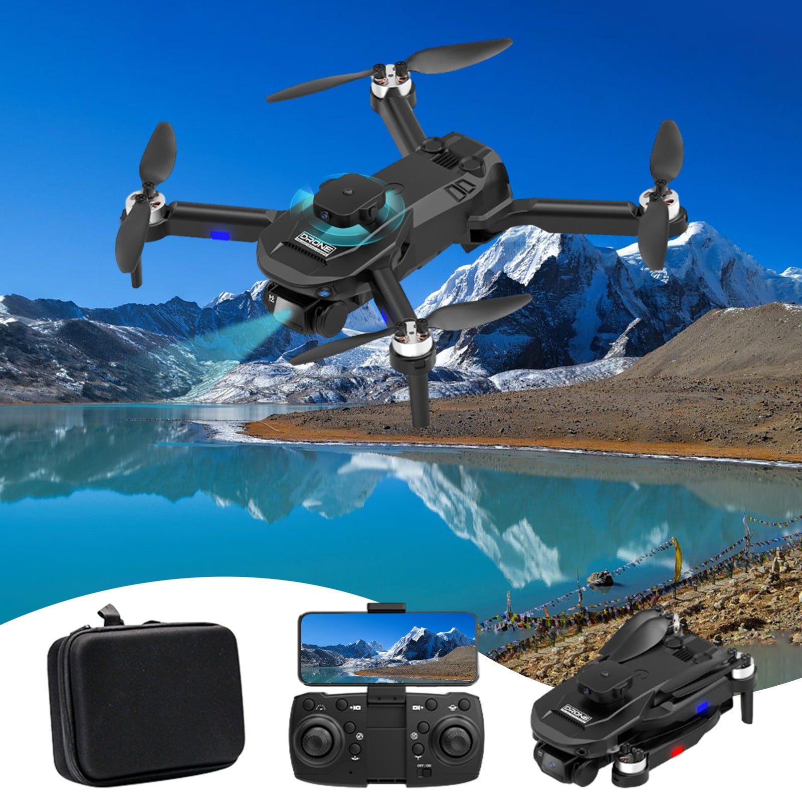 Christmas Gifts Savings! Bvxeep Drones with Camera 4K, Brushless Drone ...