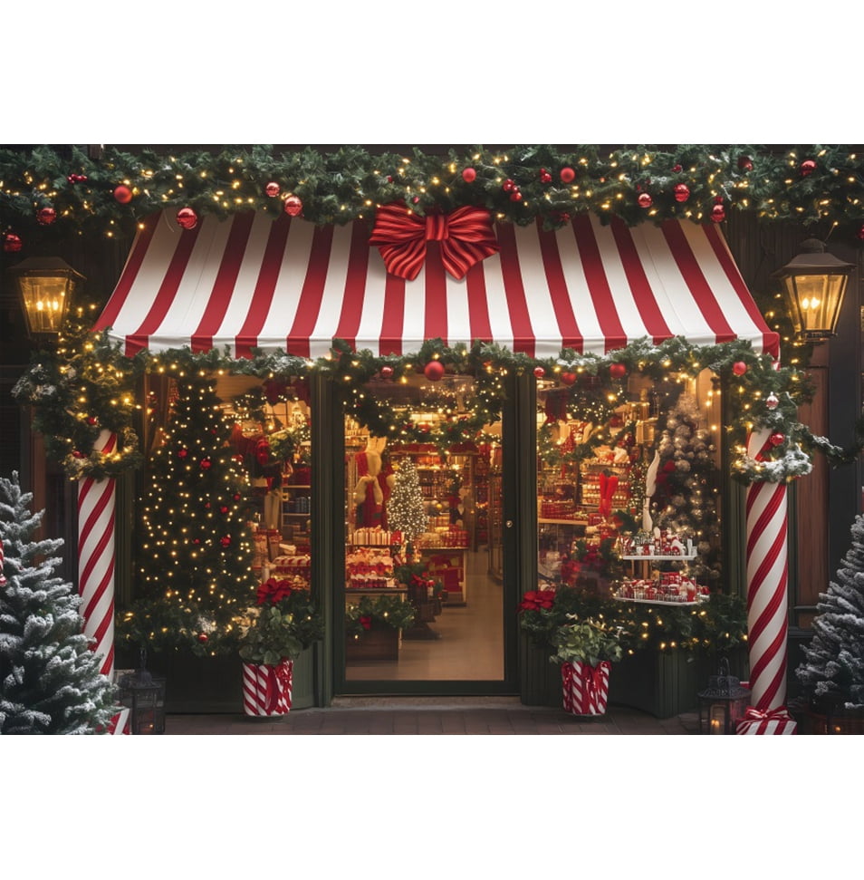 Christmas Gifts Store Backdrop Xmas Party Adult Kids Portrait ...