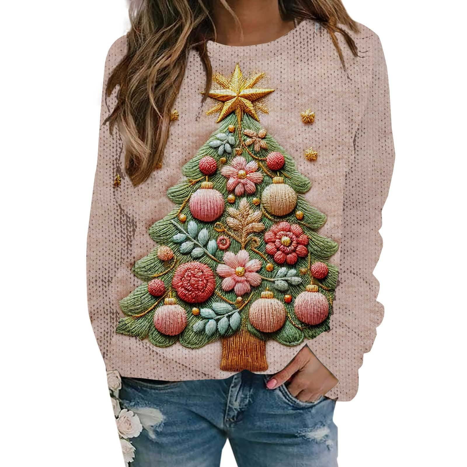 Christmas Gifts Sweatshirts for Women Winter Clothing Women's ...